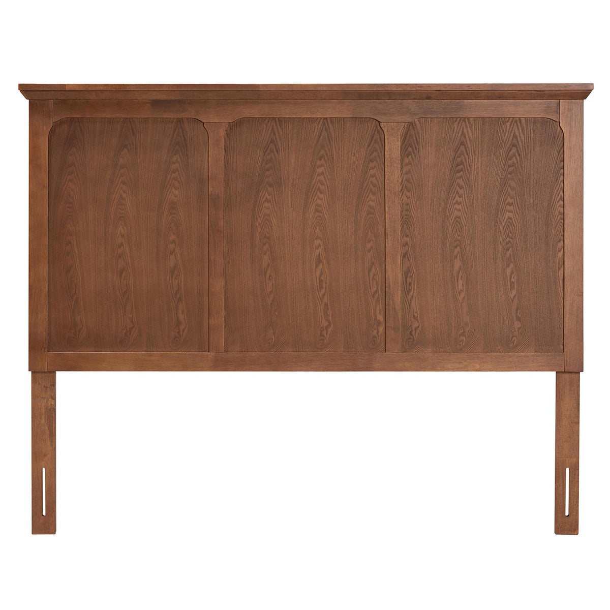 Alarice Classic And Traditional Ash Walnut Finished Wood Queen Size He