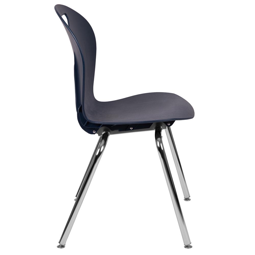 Titan Navy Student Stack School Chair - 18-inch
