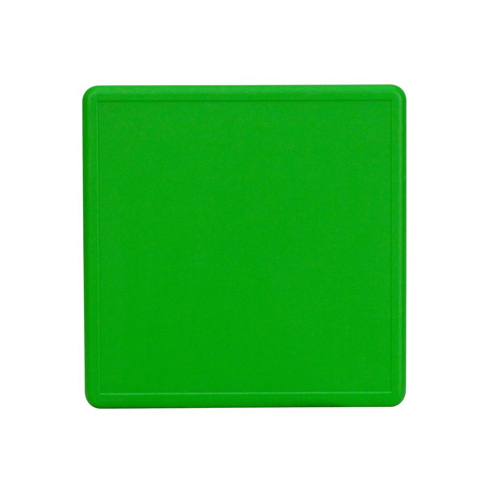 24'' Square Green Plastic Height Adjustable Activity Table