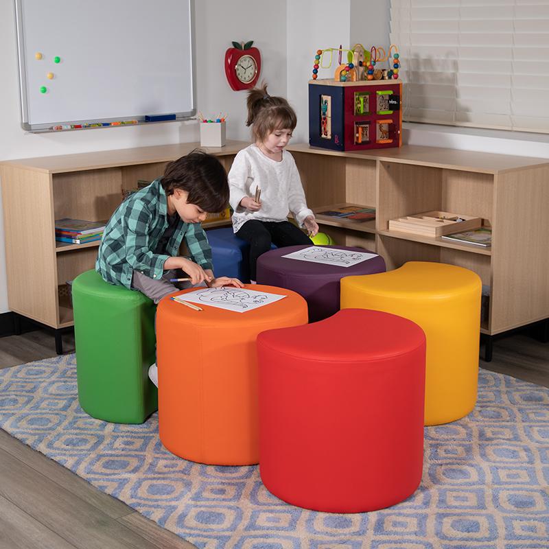 Soft Seating Collaborative Moon for Classrooms and Common Spaces - 18"