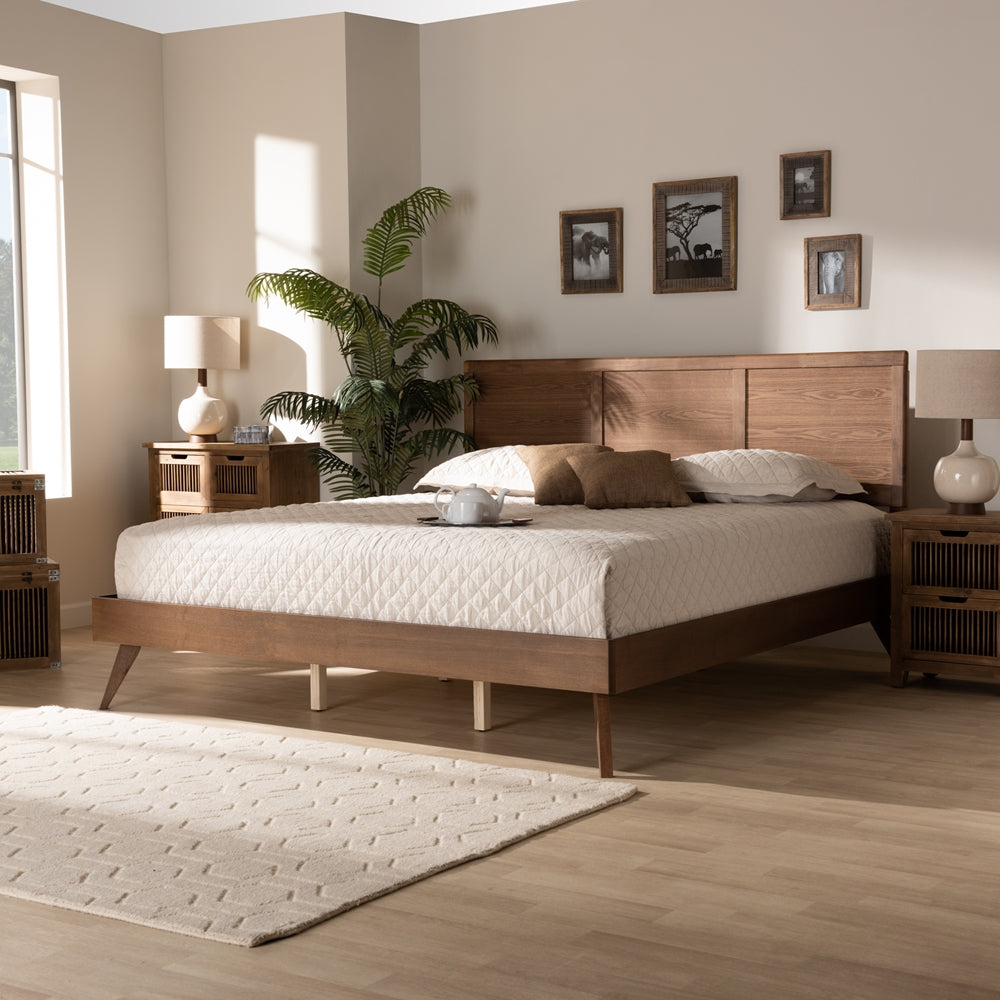 Buy Brown Wood Bed Online | Skyline Decor
