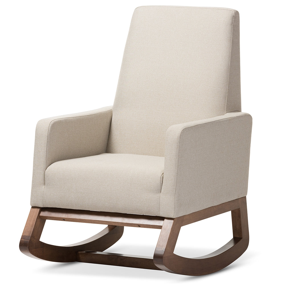 Skyline Decor-Yashiya Mid-century Retro Modern Light Beige Fabric ...