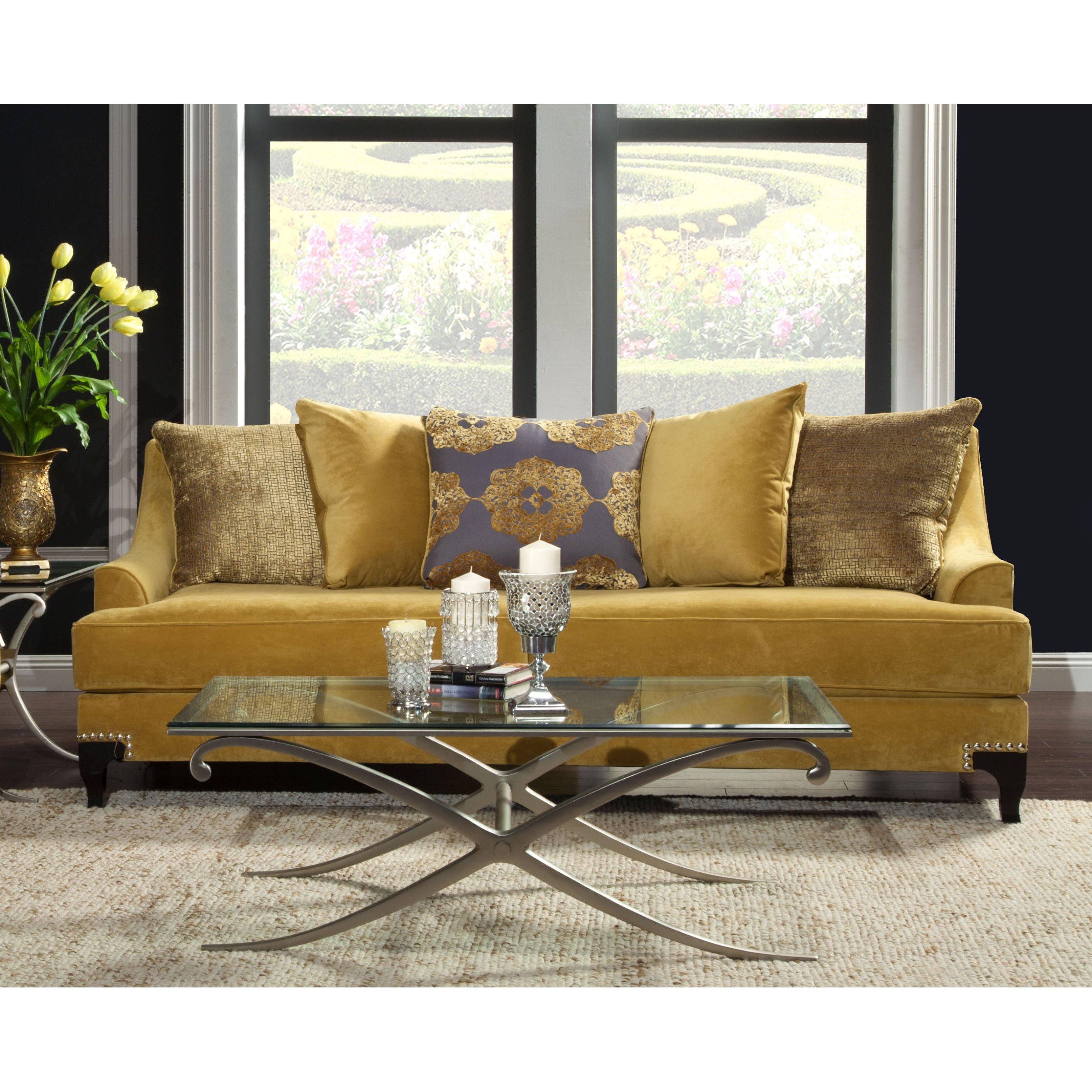 Buy Transitional Sofa in Gold Online | Skyline Decor