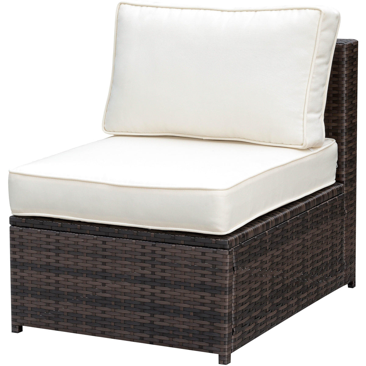 Skyline Decor-Fischer Wicker Outdoor Armless Chair